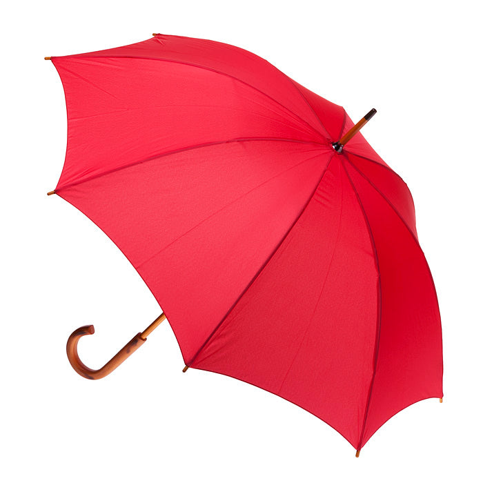 CLIFTON WOOD HANDLE LONG RED WEDDING UMBRELLA – La Bella Wedding Umbrellas